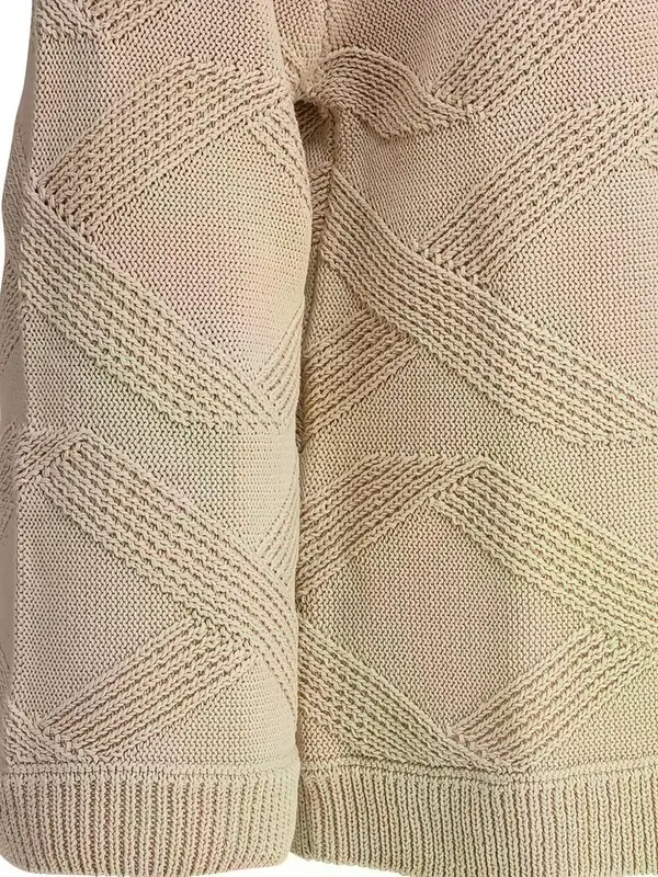 LOULOU Diamond Pattern Cotton Sweater