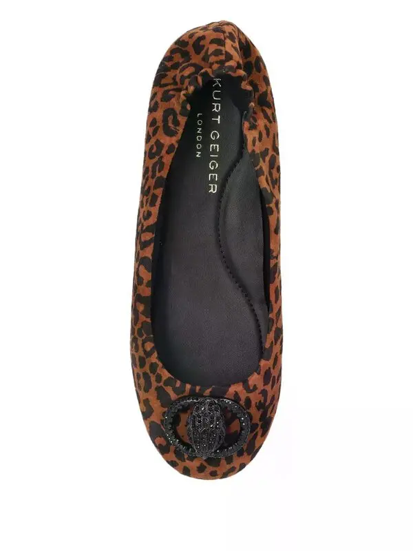 Kurt Geiger Leopard-print Ballet Flats