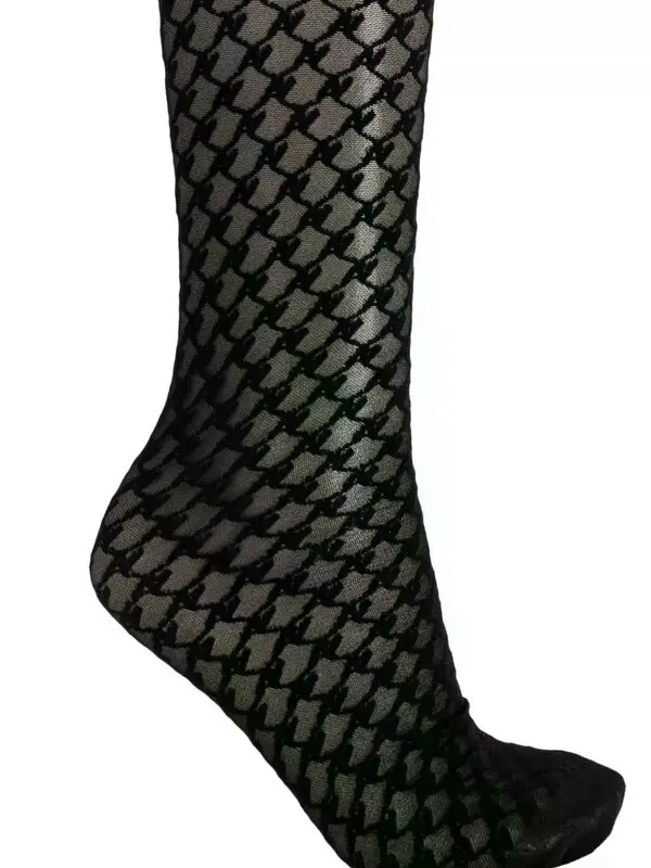 AVAVAV Geometric-patterned Tights - Black