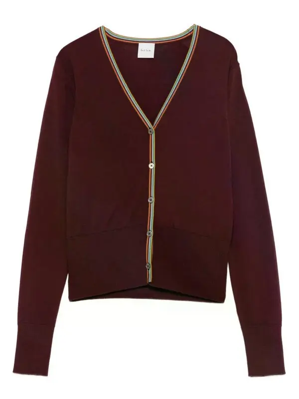 Paul Smith Signature Stripe-trim Cardigan