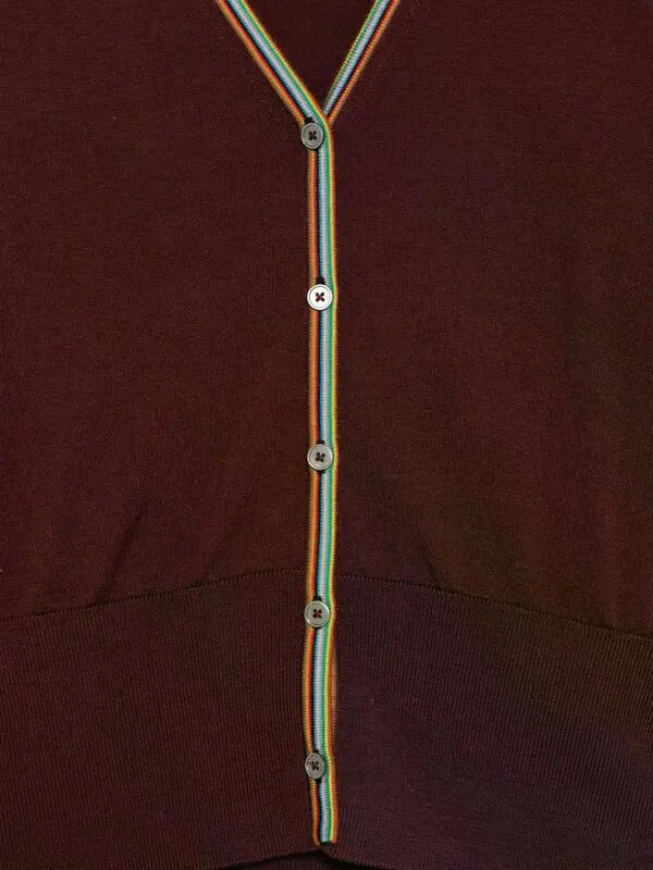 Paul Smith Signature Stripe-trim Cardigan