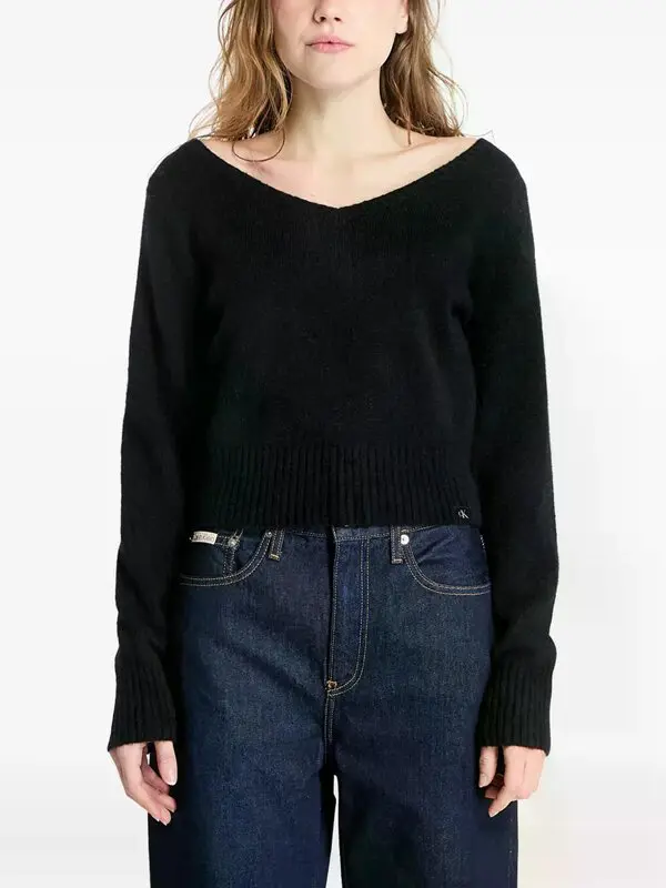 Calvin Klein V-neck Long Sleeve Sweater