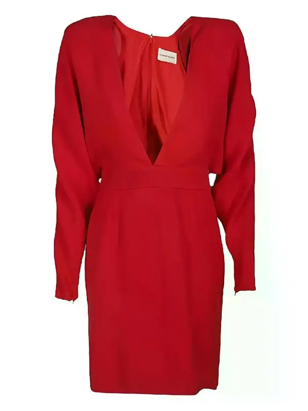 Alexandre Vauthier Plunging-neck Mini Dress