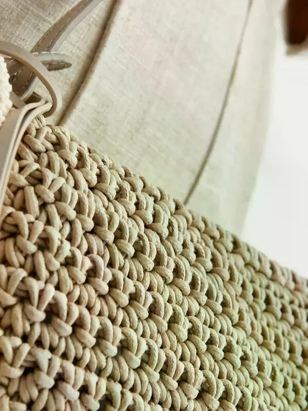 JW Anderson Bumper-15 Crochet Tote Bag - Neutrals