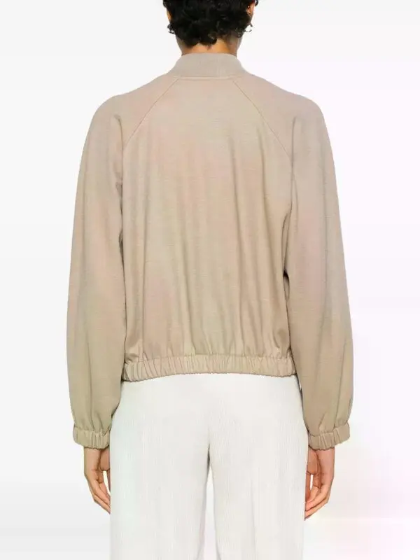 Fabiana Filippi Zip Bomber Jacket - Neutrals