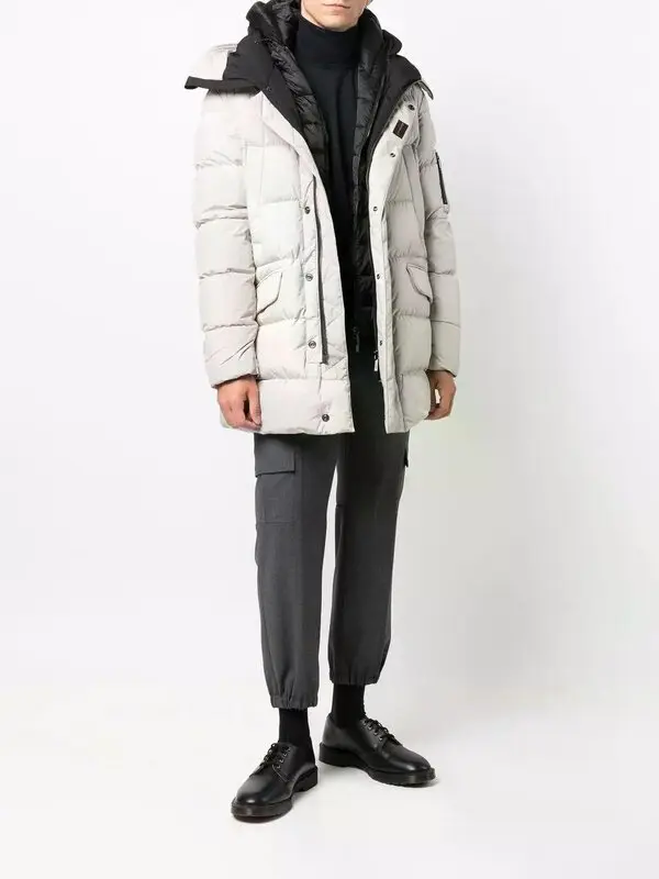 MOORER Padded Zip-up Coat