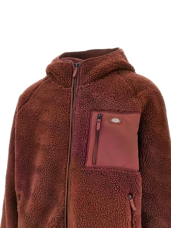 Dickies Central High Zip-front Hoodie - Red