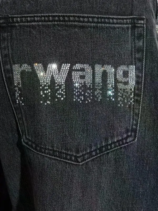 Alexander Wang Embellished Barrel-leg Jeans