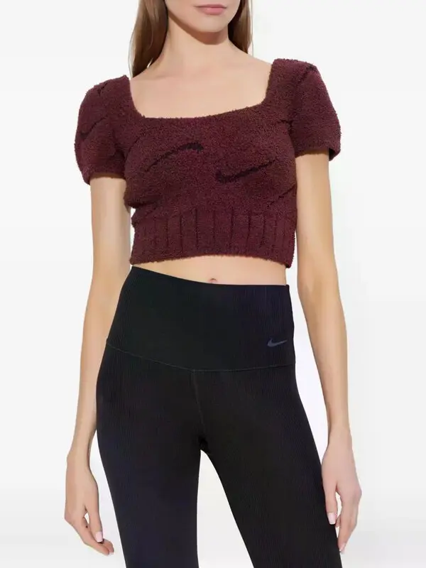 Nike Phoenix Bouclé Square-neck Top