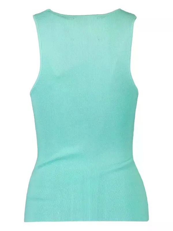 Le Superbe Square-neck Ribbed Tank Top