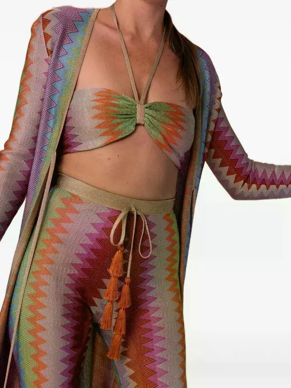 Alexis Annliese Geometric-pattern Tank Top