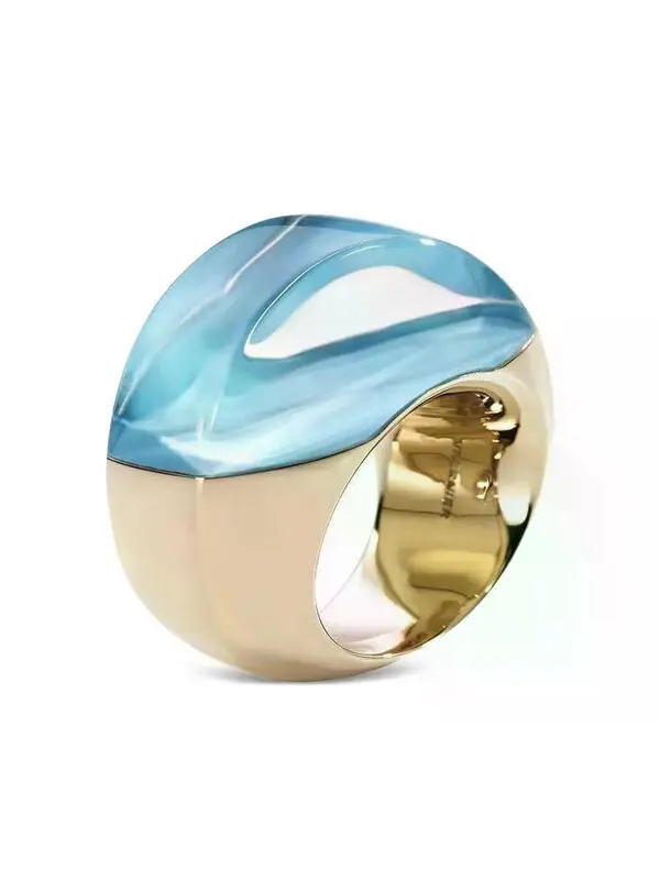 Vhernier 18k Rose Aladino Turquoise Ring - Gold