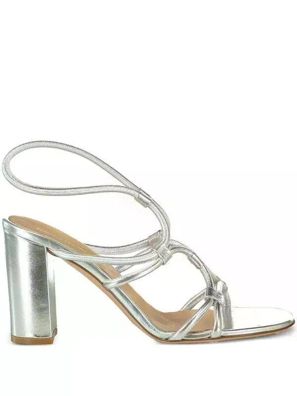 GIANVITO ROSSI 85mm Knotted Leather Sandals