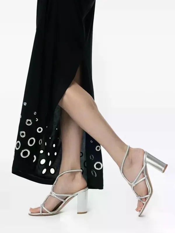 GIANVITO ROSSI 85mm Knotted Leather Sandals