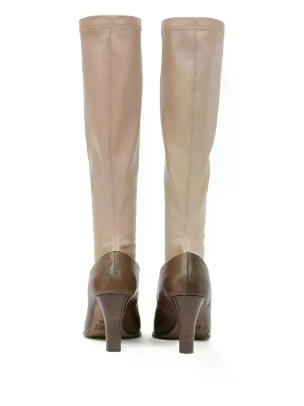 MAISON MARGIELA Knee-high Leather Boots - Brown