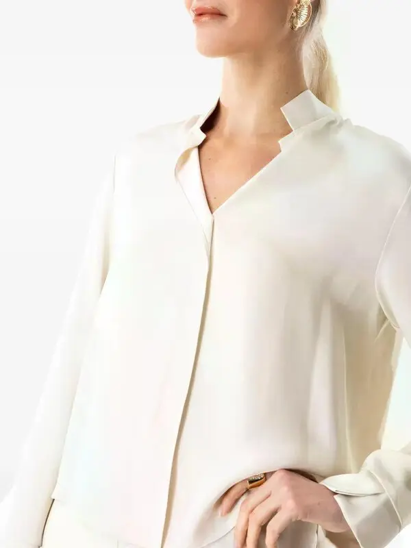 PETER COHEN Buttoned Blouse With Cuffed Sleeves