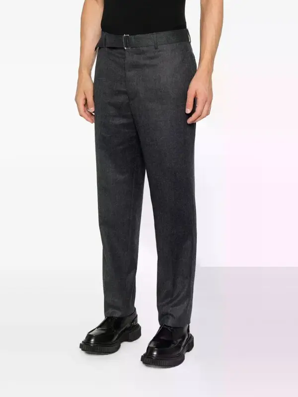 Officine Générale Belted Trousers - Grey