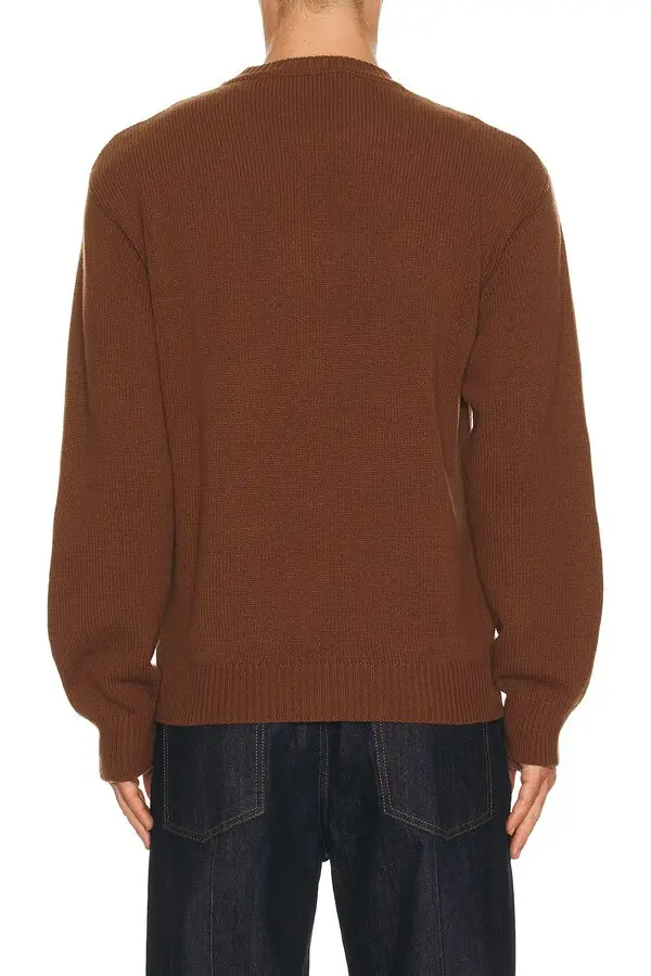 Marni Round Neck Sweater With Embroidered Graphic