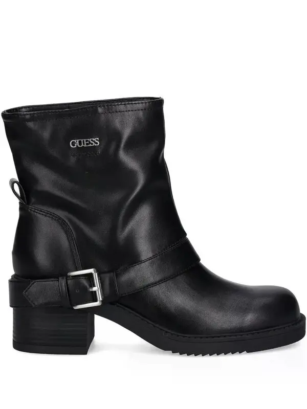 Guess Buckled-strap Ankle Boots