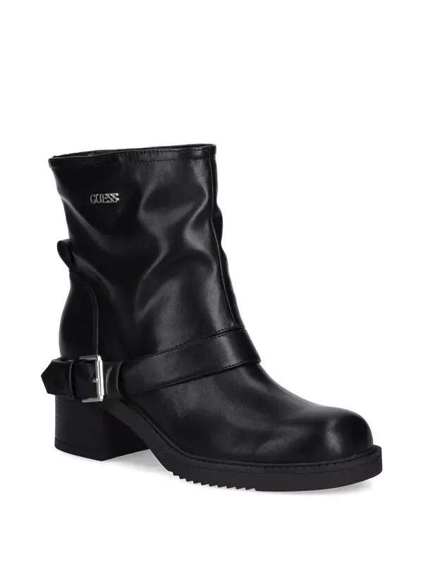 Guess Buckled-strap Ankle Boots