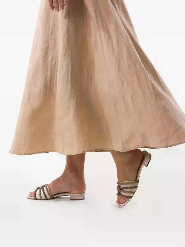 Eleventy Crystal Embellished Sandals