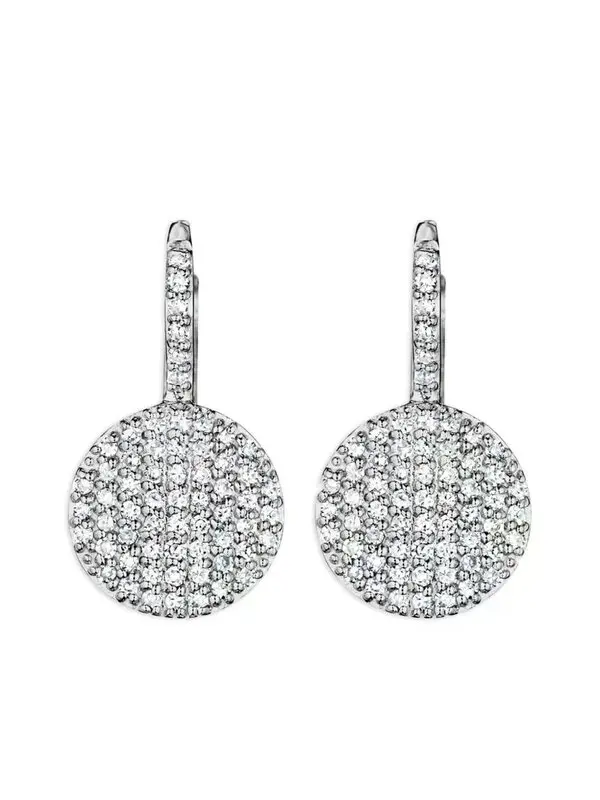 Phillips House 14k White Gold Petite Infinity Diamond Earrings - Silver