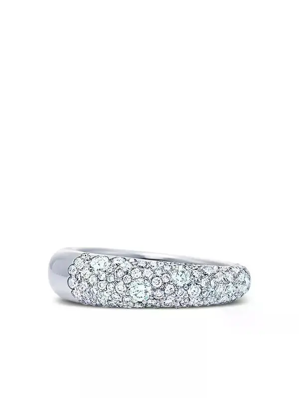 Kwiat 18k White Gold Diamond Band Ring - Silver