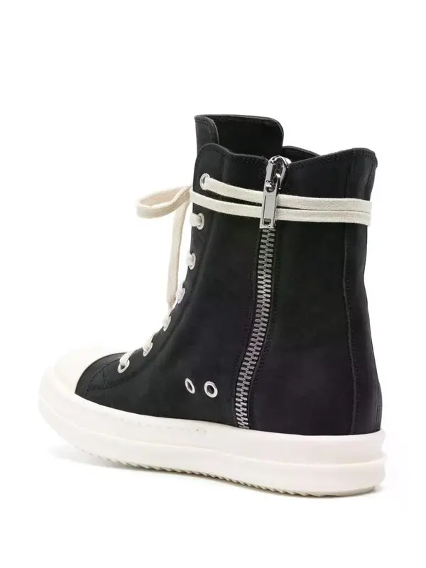Rick Owens Lido Leather Hi-top Sneakers - Black
