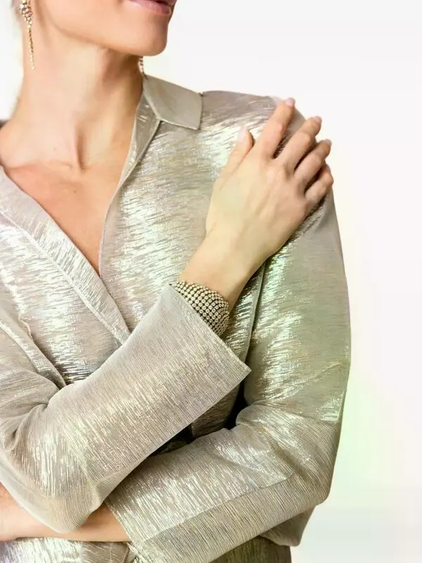 PETER COHEN Metallic-effect Shirt