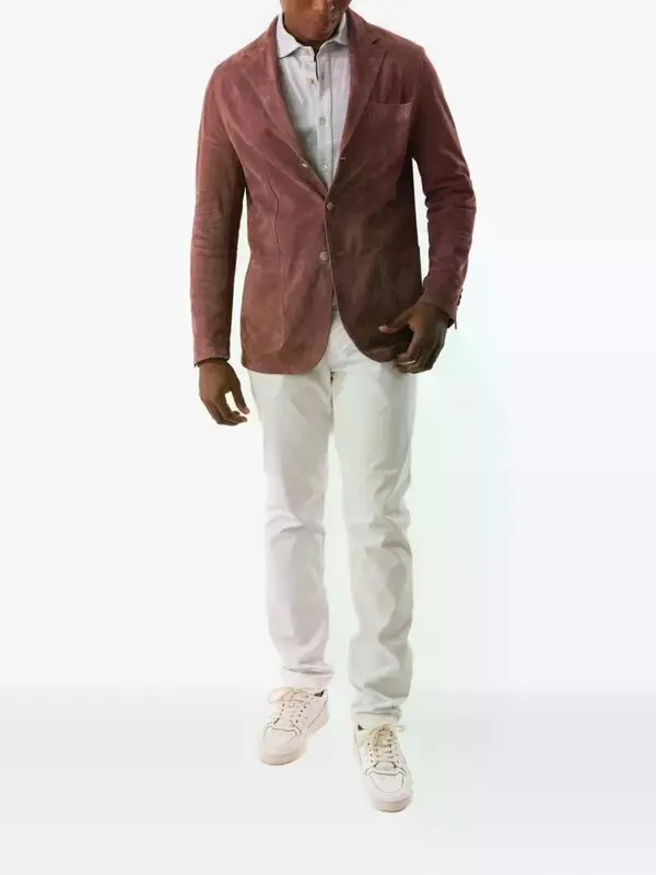 Eleventy Suede Single-breasted Blazer