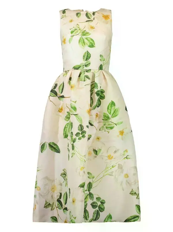 Monique Lhuillier Floral-print Maxi Dress