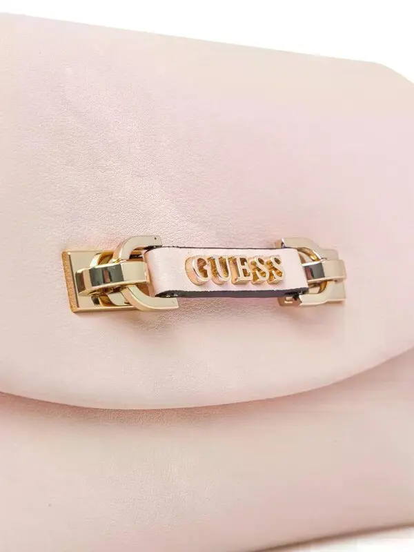 Guess Logo-plaque Shoulder Bag - Pink
