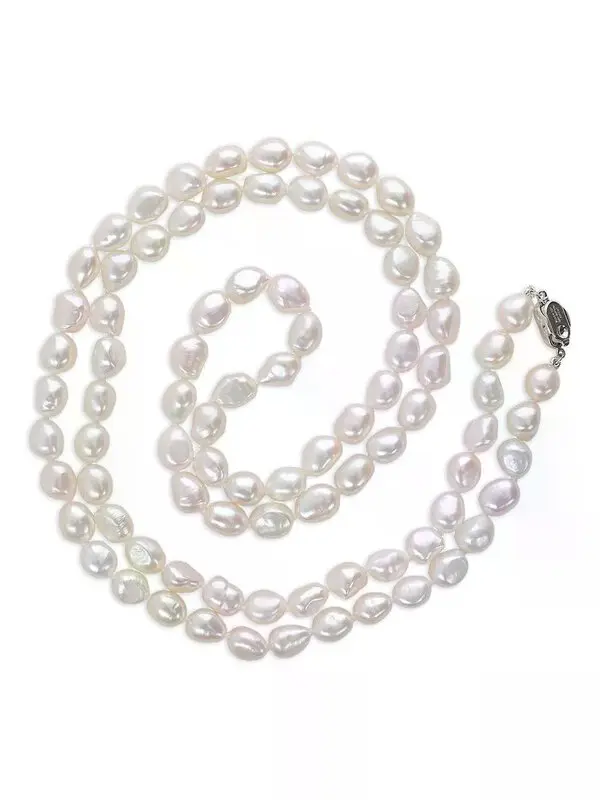 BAGGINS Sterling Pearl Necklace - Silver