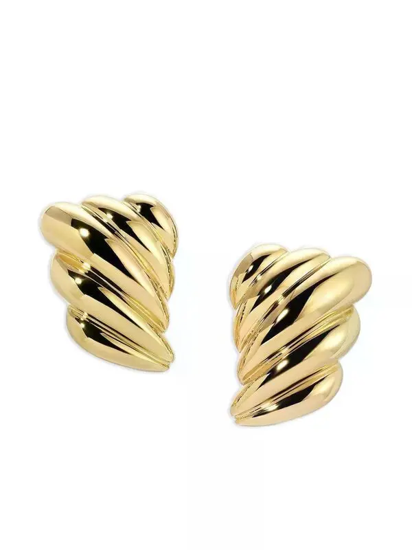 ANITA KO 18k Yellow Croissant Earrings - Gold