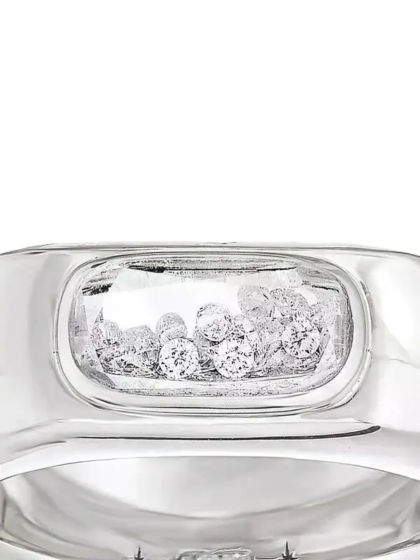 Moritz Glik 18k White Gold Diamond And Sapphire Ring