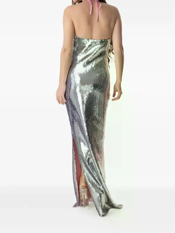 RODARTE Sequin Flower-appliqué Dress
