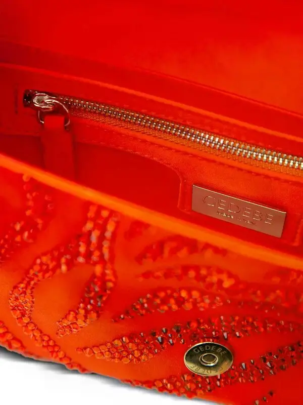 GEDEBE Habibi Crystal-embellished Tote - Orange