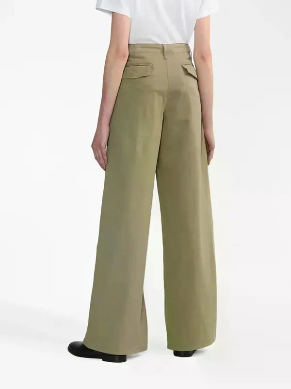 Rag & Bone Wide-leg Stretch-cotton Trousers