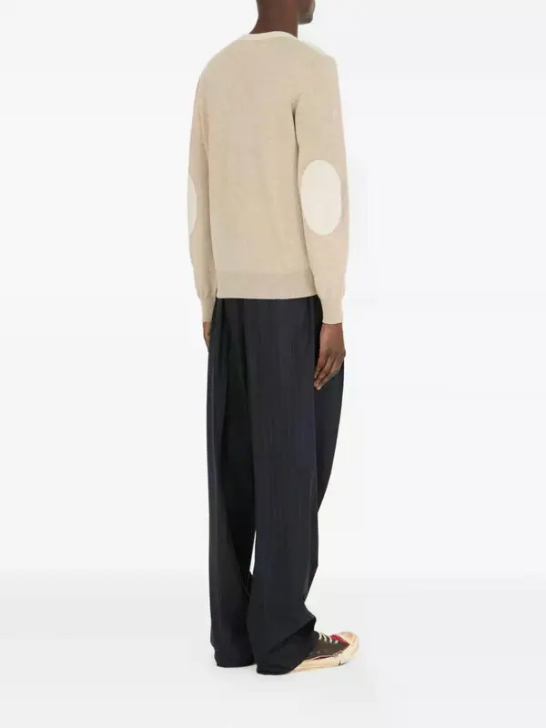 MAISON MARGIELA Panelled Crewneck Sweater - Neutrals