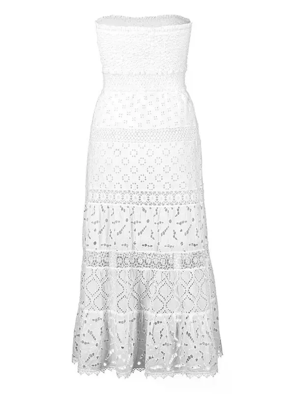 Temptation Positano Savio Eyelet-embroidered Dress