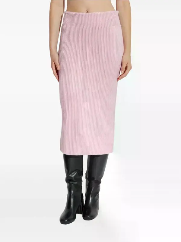 Givenchy Ribbed Knit Midi Skirt