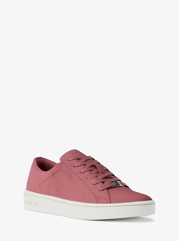 Michael Kors Keaton Suede Lace-up Low Top Sneakers - Red