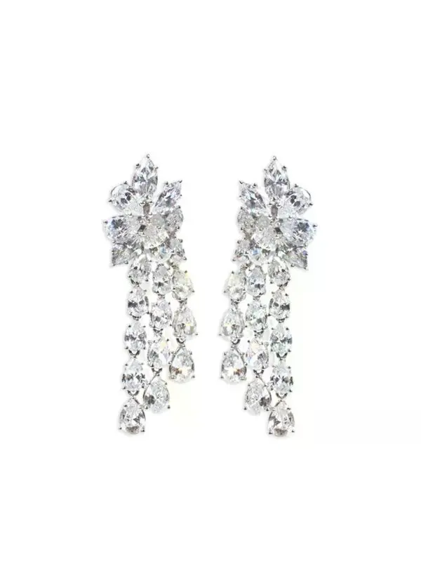 FANTASIA BY DESERIO Shooting Star Cluster Drop Earrings