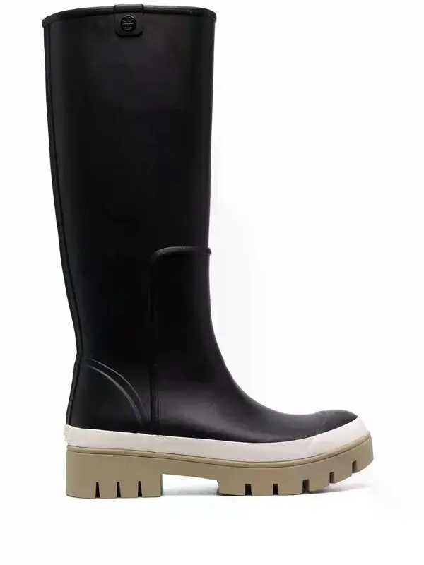 Tory Burch Ridged Rubber Sole Boots