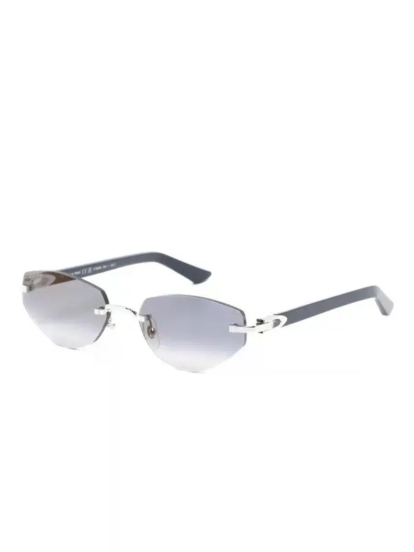 Cartier Geometric Sunglasses - Silver