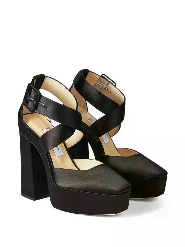 JIMMY CHOO Gian 140mm Platform Pumps