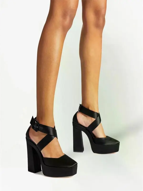 JIMMY CHOO Gian 140mm Platform Pumps