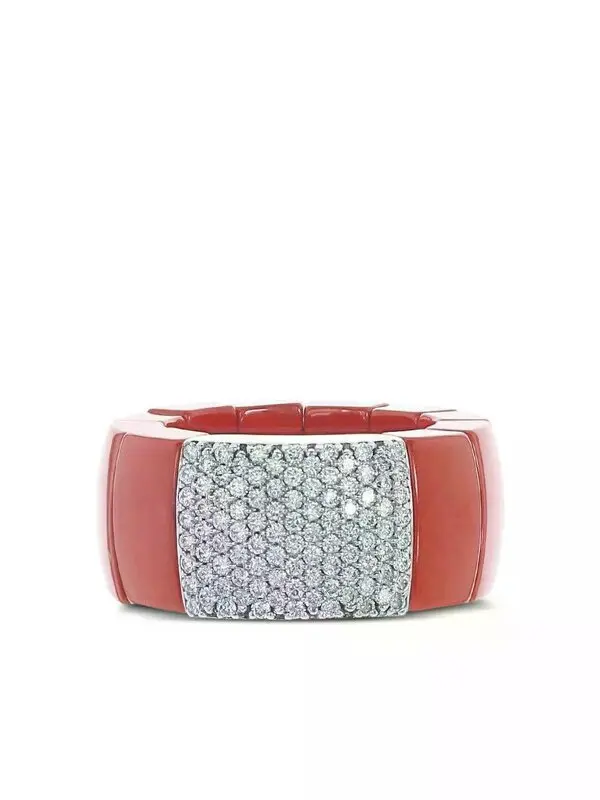 Roberto Demeglio 18k White Gold Diamond Ring - Silver
