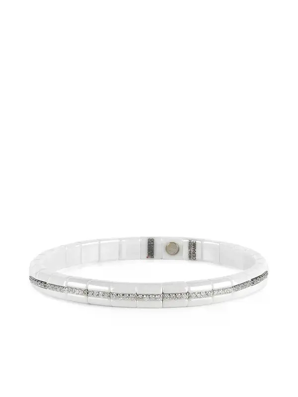Roberto Demeglio 18k Yellow Gold Pura Diamond Bracelet - Silver