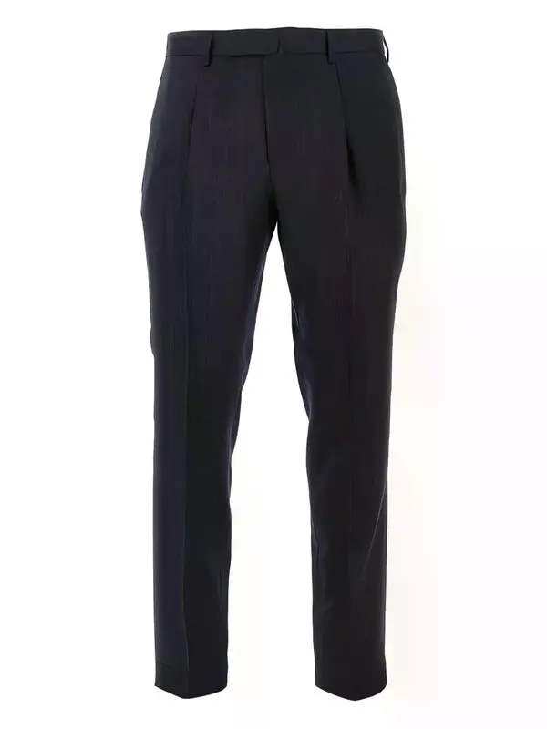 SANTANIELLO Pinstripe Pleated-front Trousers